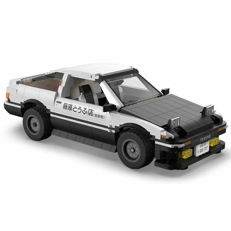 Конструктор, CaDa C61024, (Initial D) Toyota AE86 Trueno, японский гоночный автомобиль JDM, 1324 детали