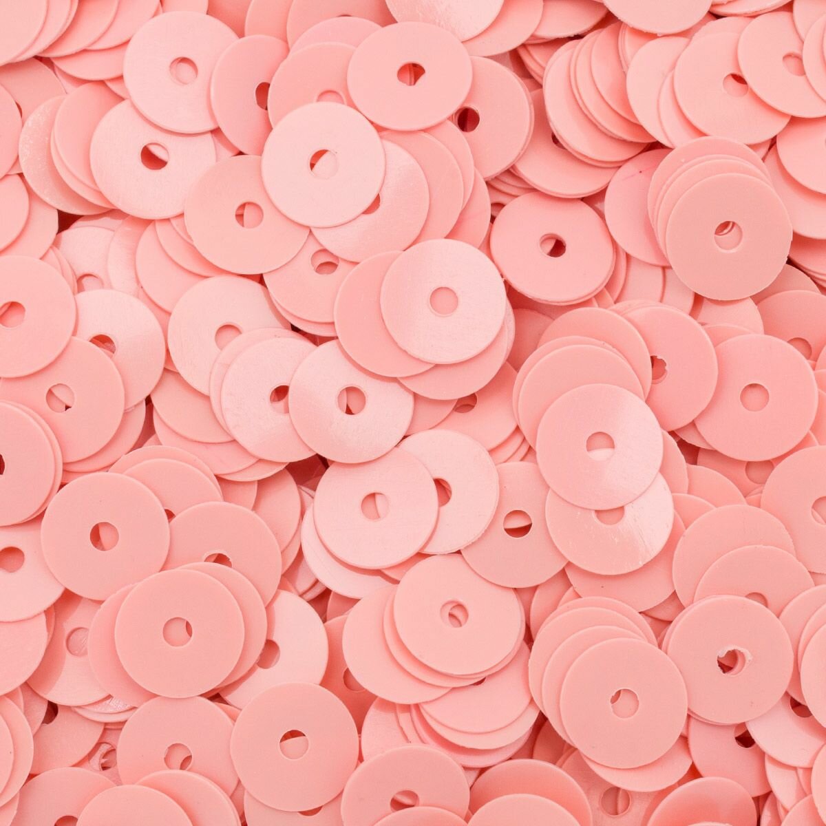 Пайетки плоские, 6 мм, упак./10 гр, Astra&Craft (А0100 св.-розовый матовый)