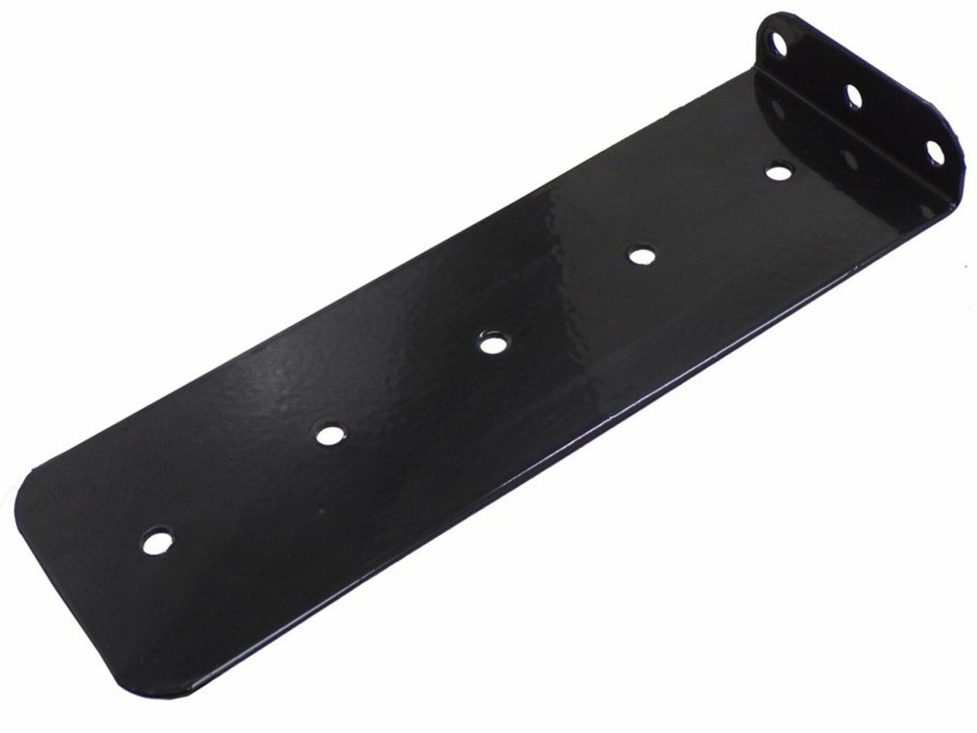 Кронштейн черный для скрытого крепления полок,80х250х2мм, 9отв.6,5мм, без полки