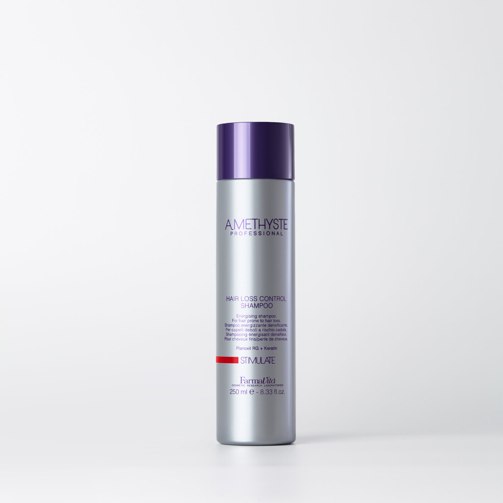 FarmaVita Шампунь против выпадения волос Stimulate Hair Loss Control Amethyste, 250 мл
