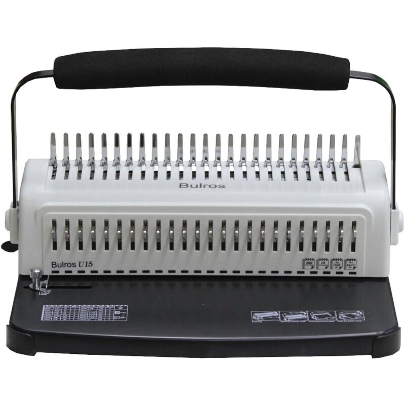 Брошюровщик Bulros модель U-15, 15 л/500 л, пластиковая пружина, 15 л/450 л, А4