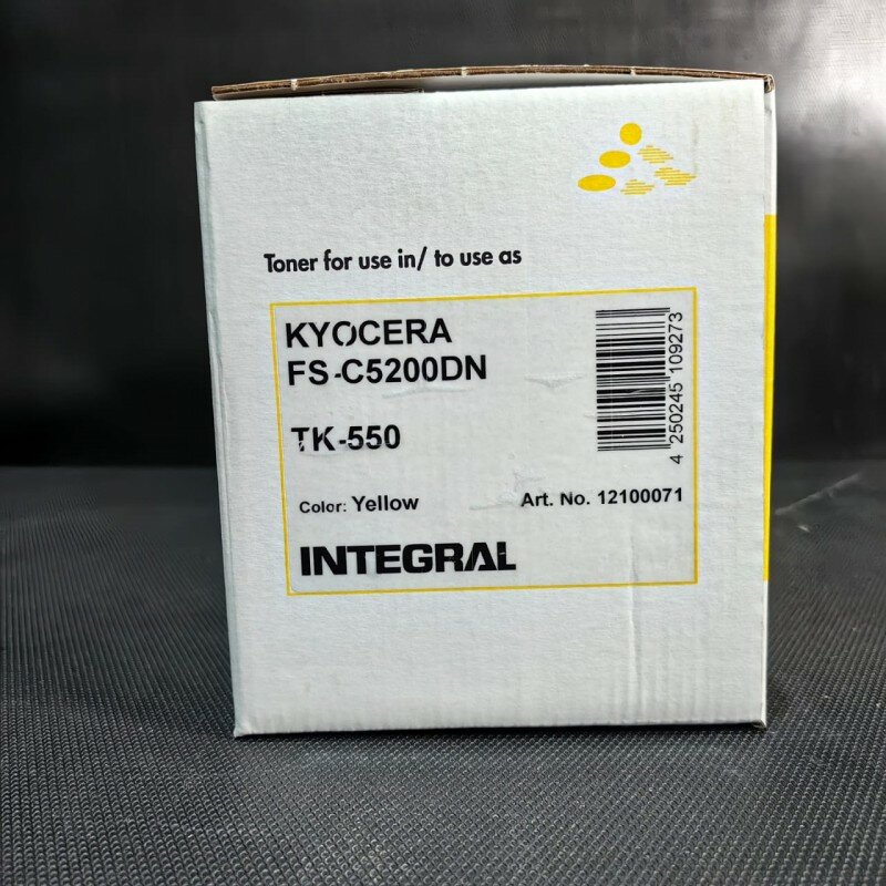 INTEGRAL TK-550Y Тонер-картридж желтый для Kyocera FS-C5200DN, ресурс 6 000 стр.