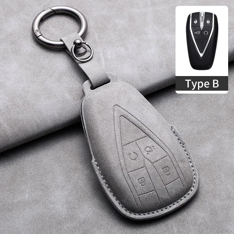 Кожаный чехол для автомобильного ключа для Changan CS35PLUS CS35 Plus CS55 PLUS CS75 PLUS Eado UNI-T UNI K Oushang X5 X7 EV 2019-2022