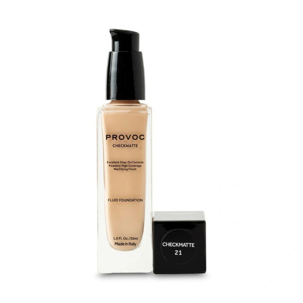 Provoc CheckMatte Foundation Тональная основа для нормальной и комбинированной кожи #21 (светло-бежевый) — фото 1