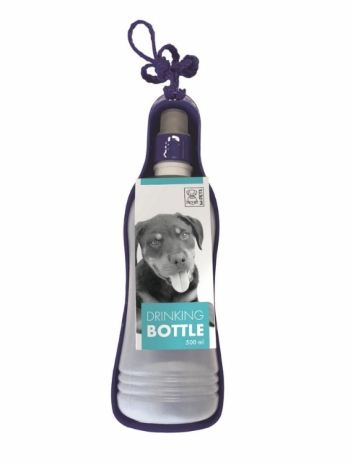 M-PETS Поилка для собак мелких и средних пород прогулочная складная дорожная, 500 мл