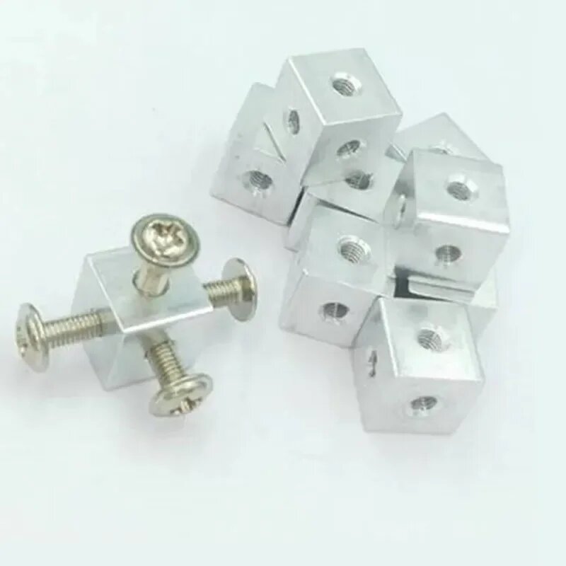 Блок гайки из алюминиевого сплава M3(8x8x8)-2Pcs, Aluminum Color