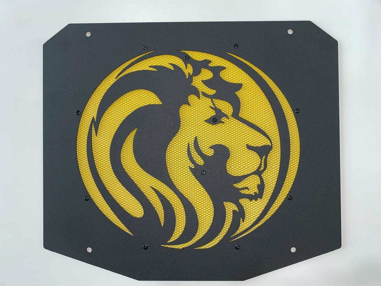 Накладка на вынос радиатора Yellow Pro Лев для STELS Guepard 650-850