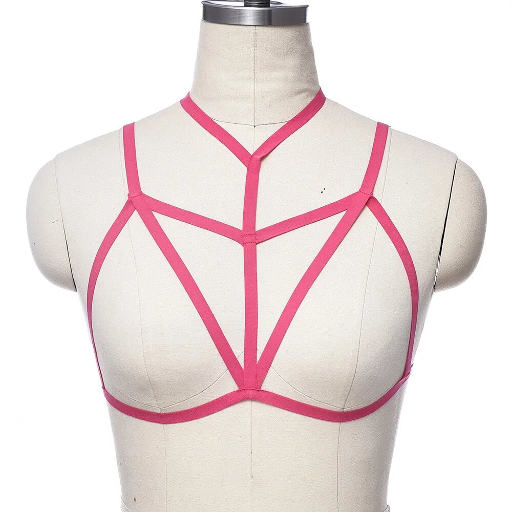 Розовый бра-портянка JLX.HARNESS S00001-Magenta