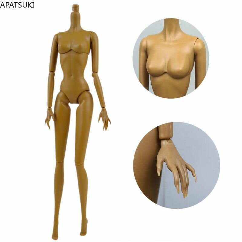 Высококачественное 11-секционное подвижное шарнирное тело светло-коричневой куклы