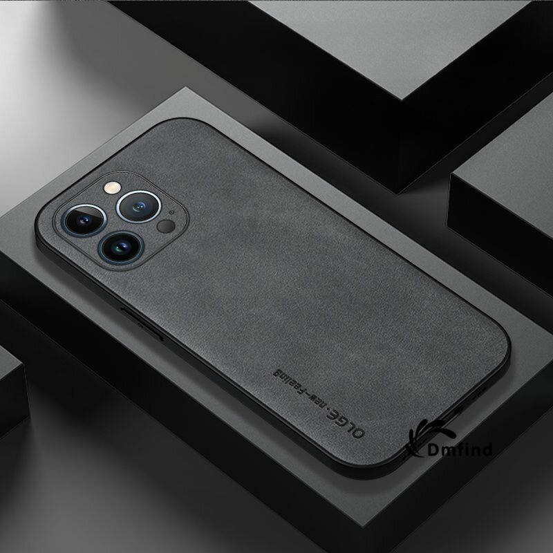 Стильный на коже чехол для Apple iPhone 15 Pro Max (Эпл Айфон 15 Про Макс)