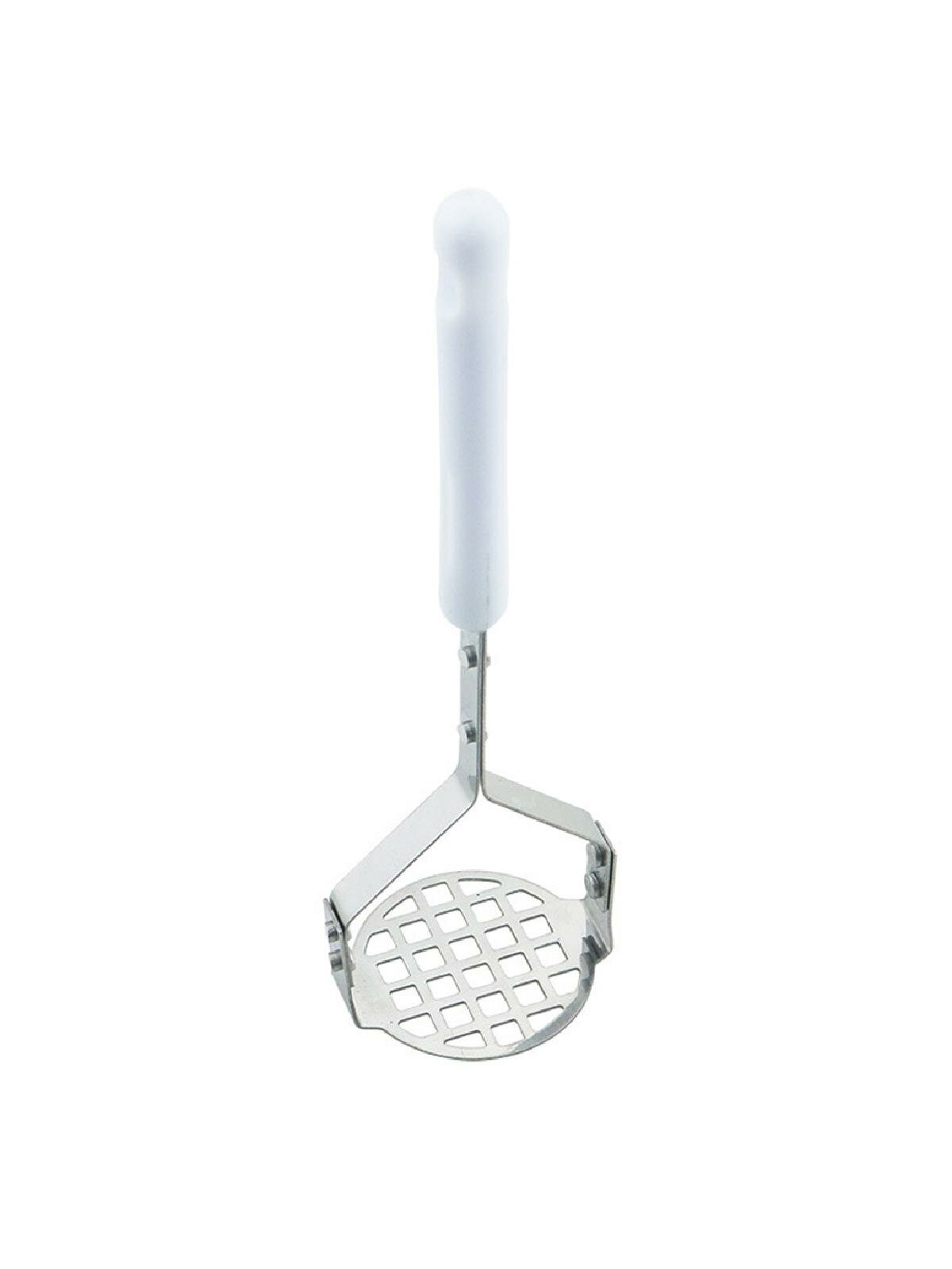 Толкушка для картофеля из нержавеющей стали с широкой и эргономичной мелкой решеткой для измельчения