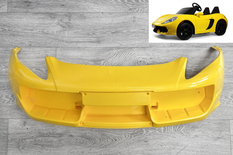 Передний бампер NEW для детского электромобиля Porshe Cayman T911TT, YSA-021 желтый