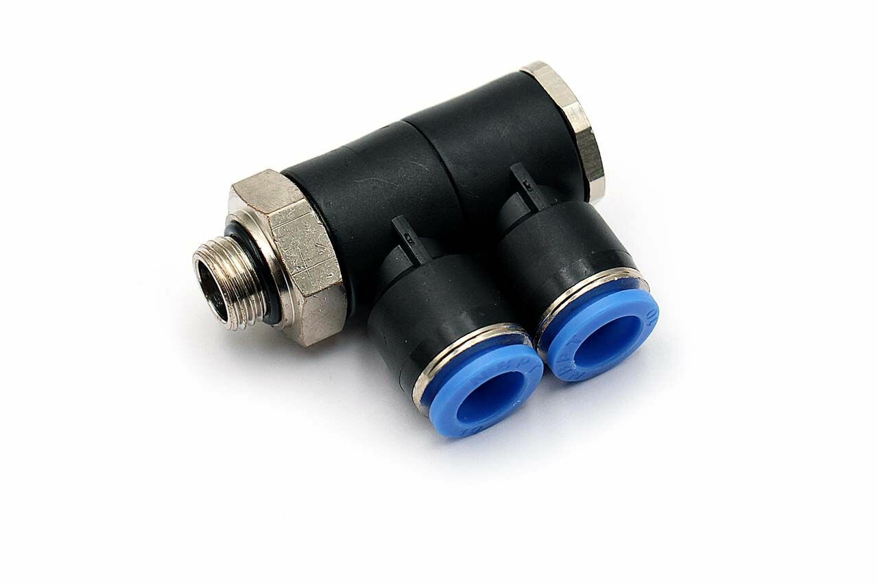 Пневмофитинг L-образный с наружной резьбой поворотный PHL(2) 10-02 (G1/4")