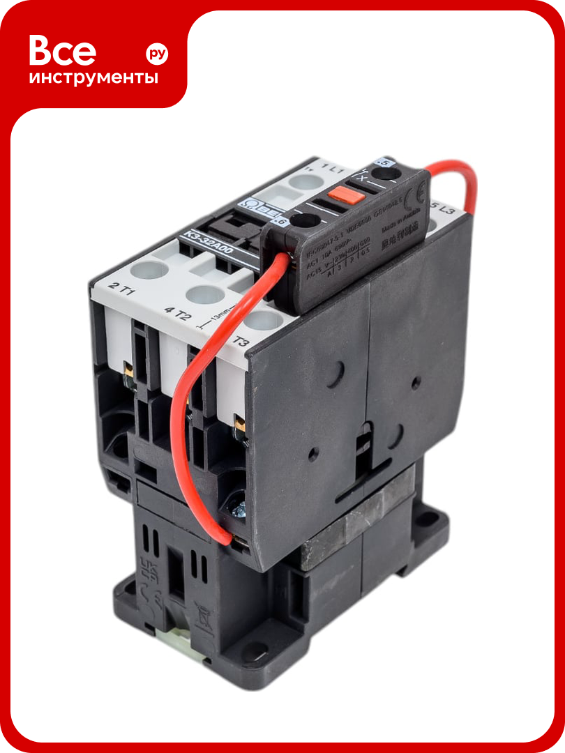 Трехполюсный контактор Benedict K3-32A00= 24 PN38408, синий, 32 А, 65 А