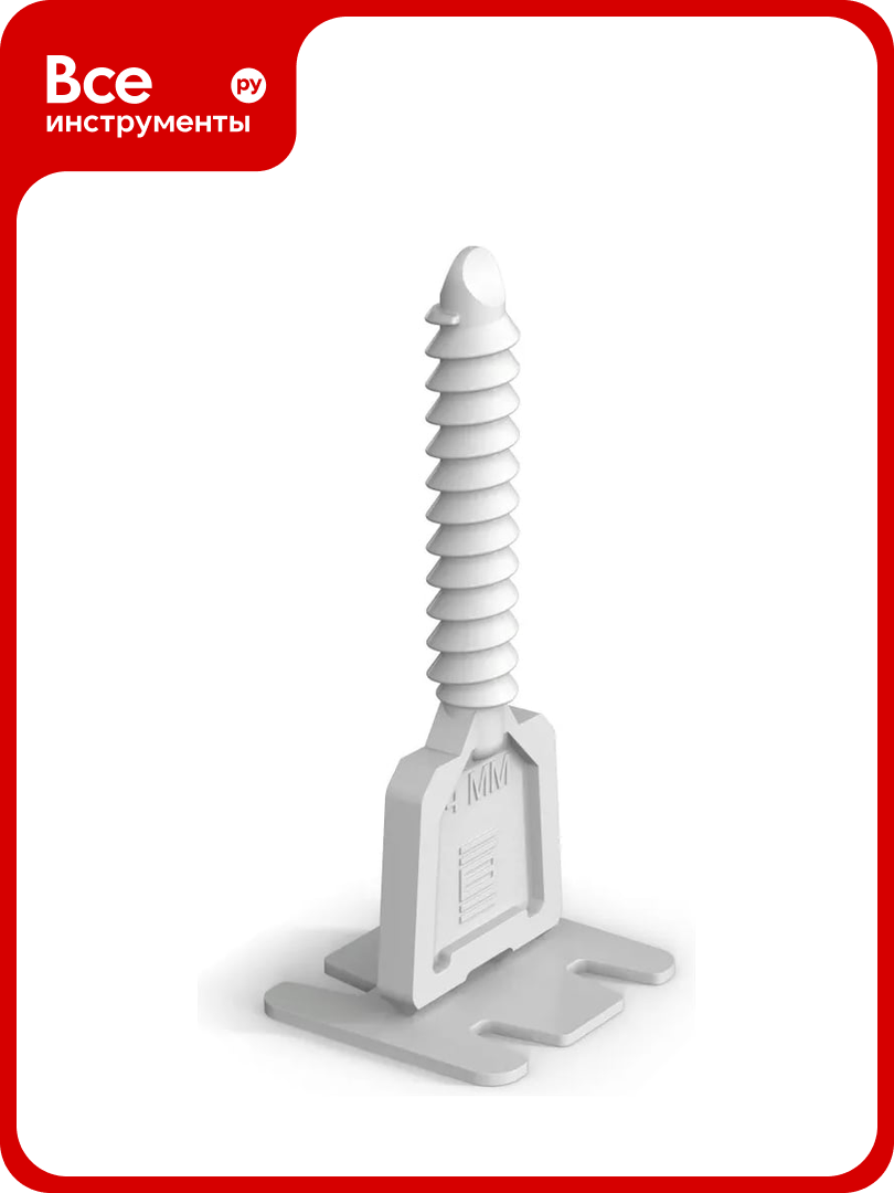 Система выравнивания плитки | корректор шва BASIS 4мм, линейный, 100 шт, пакет