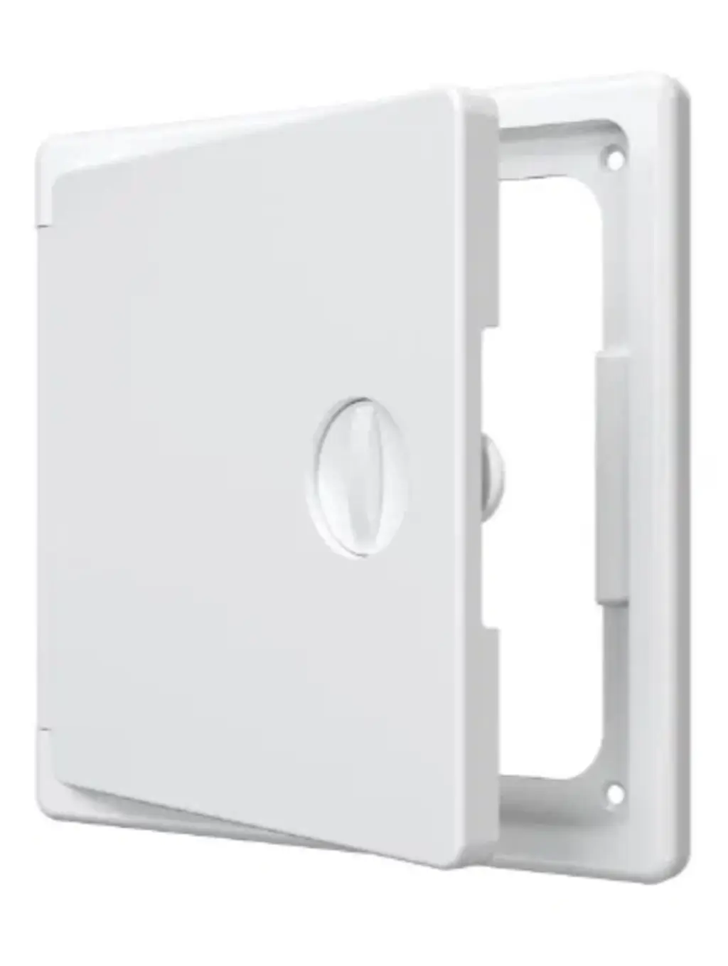 Люк-дверца визионер, с замком, 150x150 мм, ABS-пластик, универсальный монтаж