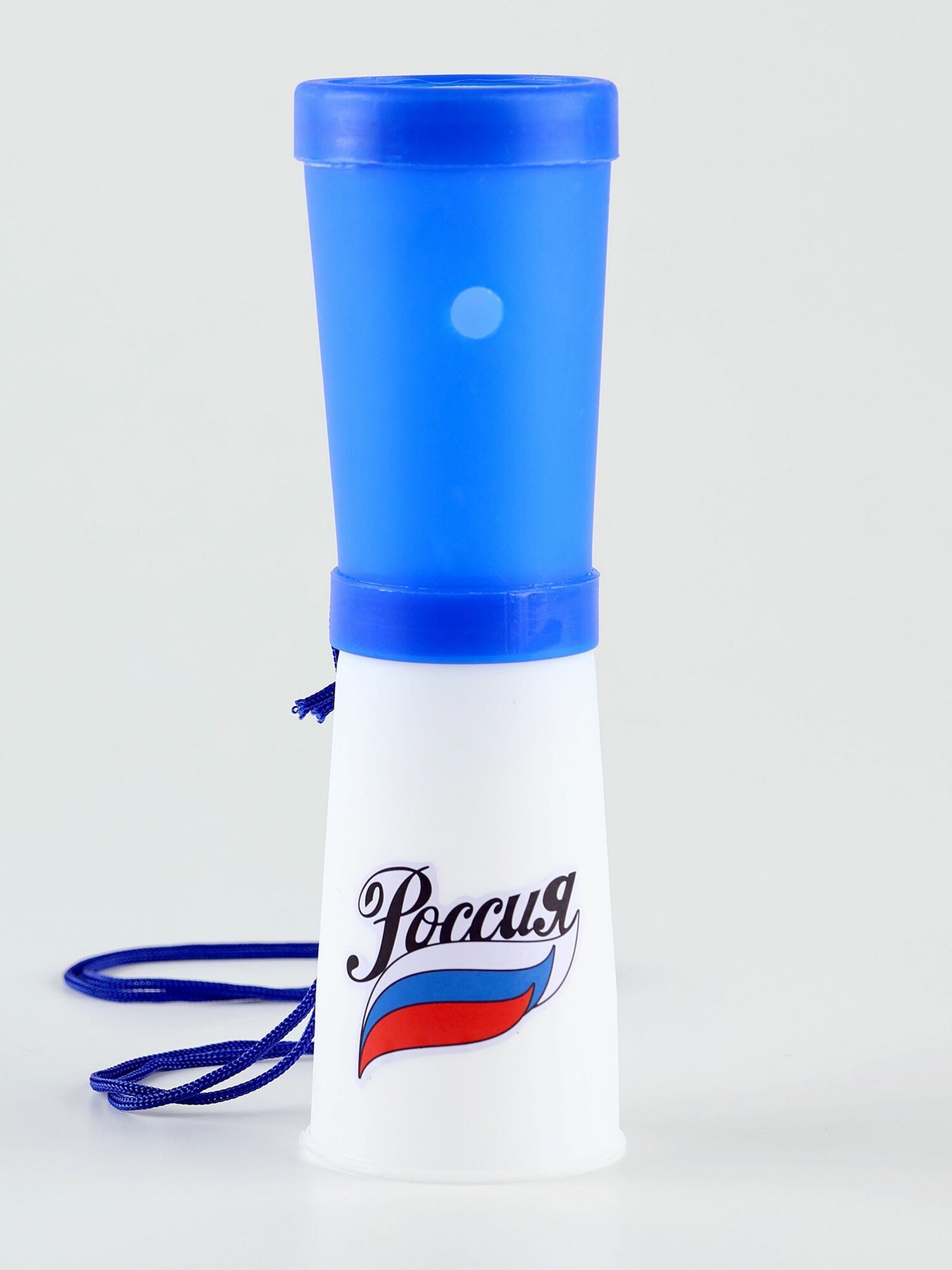 Свисток-гуделка болельщика Страна Карнавалия "Россия", флаг, 17 см, дудка