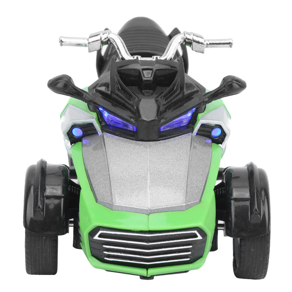 1:14 Игрушечная модель мотоцикла из сплава, высокоточная имитация, детская игрушка с откатом назад, транспортное средство для детей (зеленая модель мотоцикла)