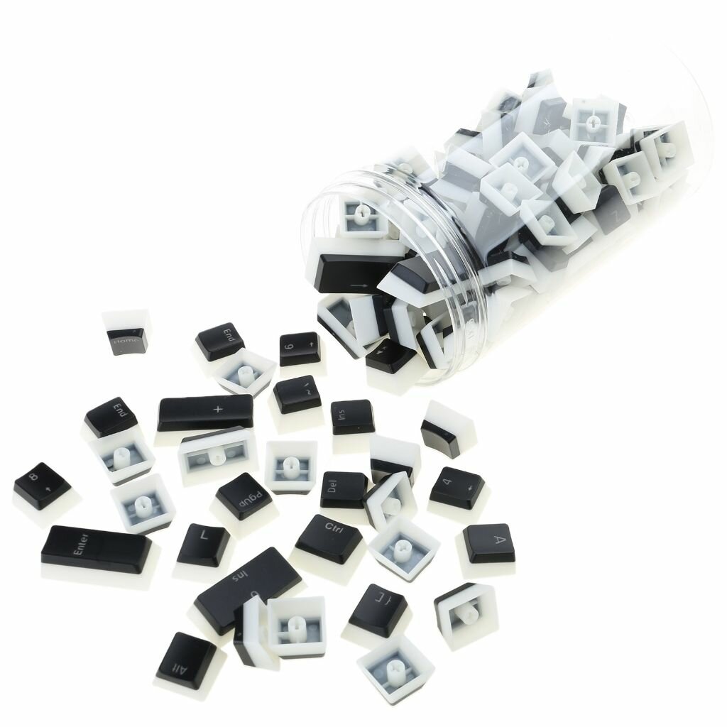 Механическая клавиатура PBT keycap для пудинга клавиатуры-черный