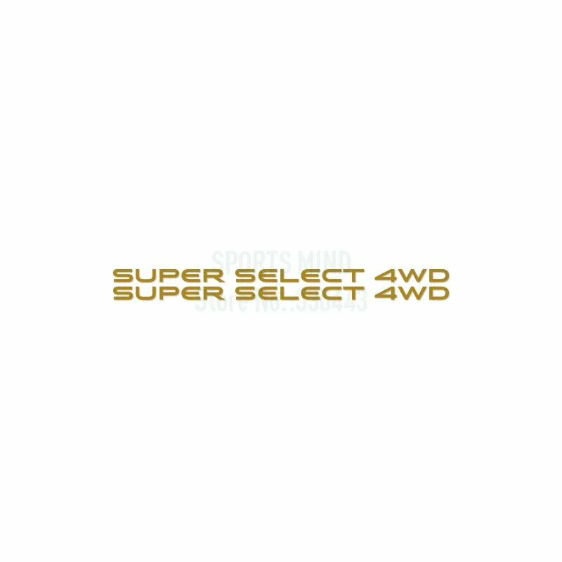 Наклейки на авто Super Select 4WD, матовый золотой, 80x3.2см