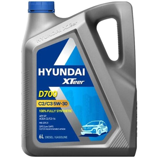 Моторное масло Hyundai Xteer Diesel Ultra C3 5W-30 синтетическое 6 л