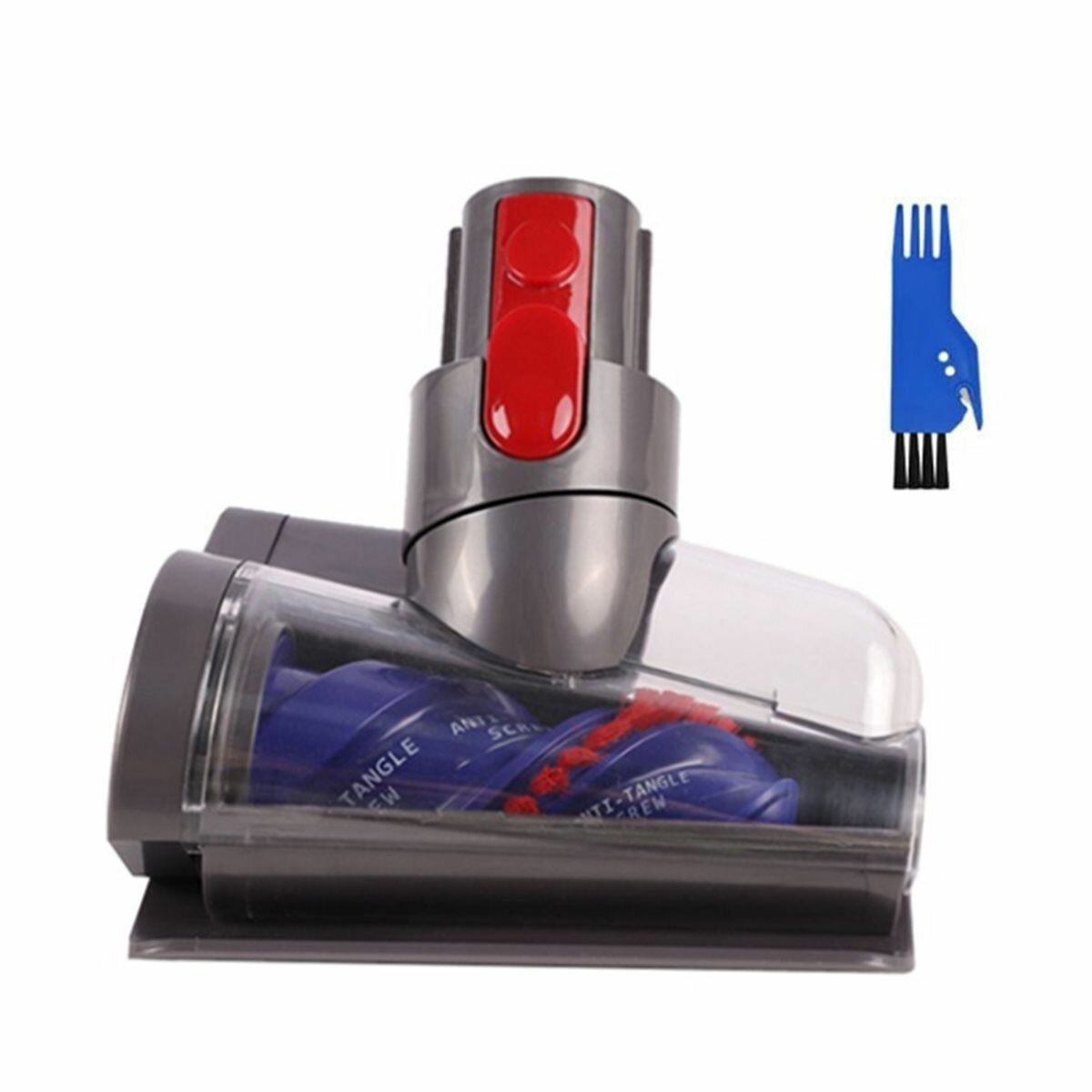 Миниатюрная моторизованная щетка с защитой от запутывания для пылесосов Dyson V7 V8 V10 V11 V15. Запасные части. Щетка от клещей для диванов, кроватей и автомобильных сидений.