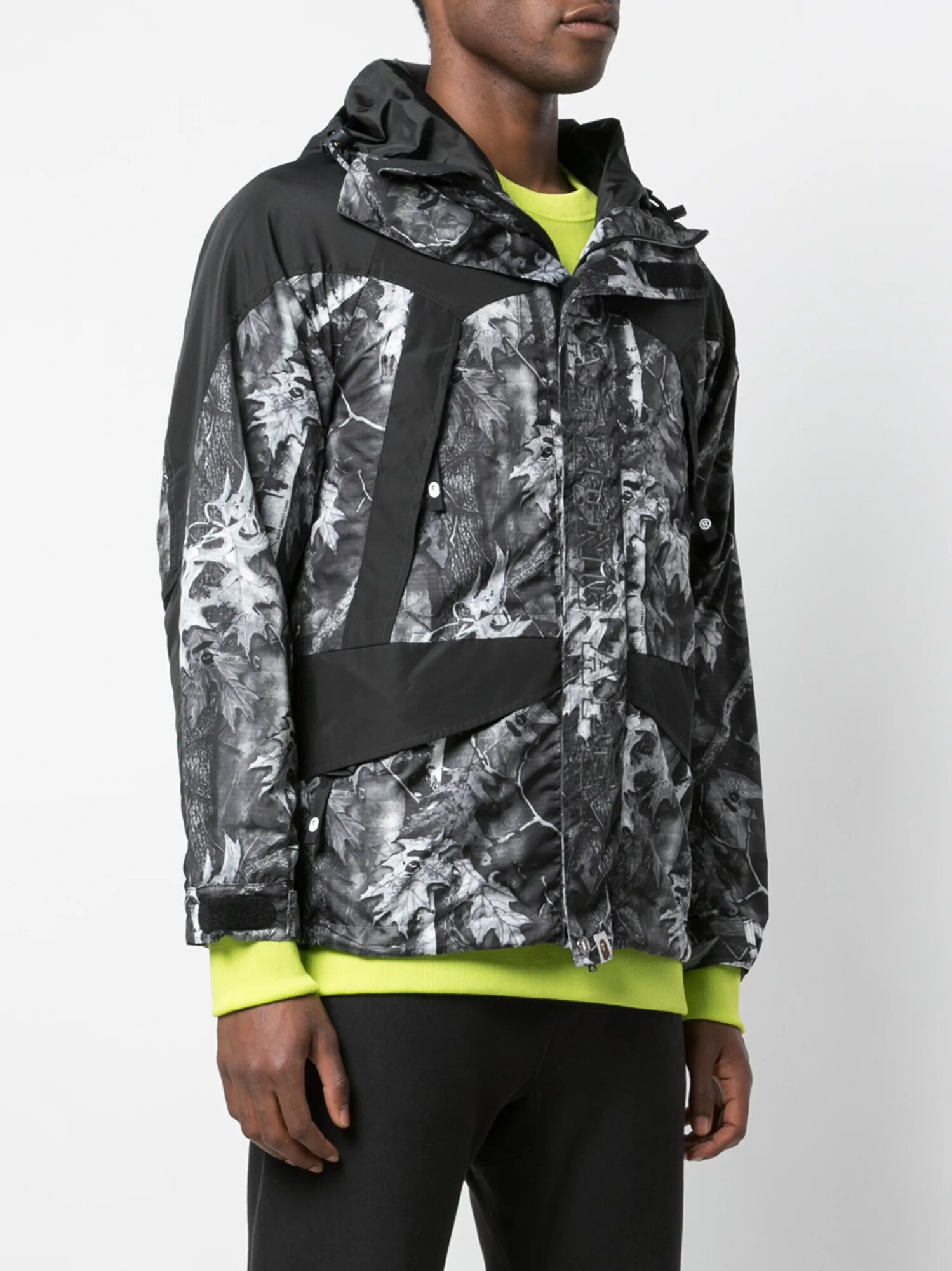 Куртка A BATHING APE Forest Camo Snow Board, размер S, черный — фото 1