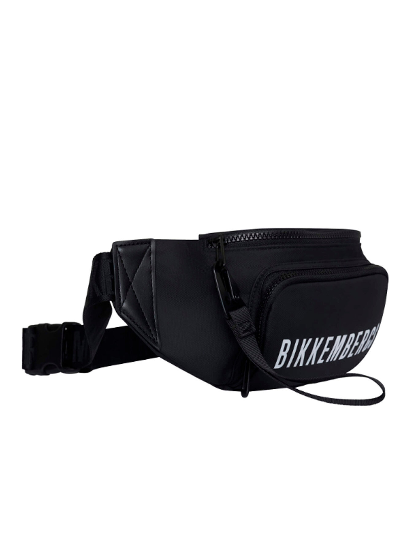 Сумка барсетка BIKKEMBERGS, фактура гладкая, черный — фото 1