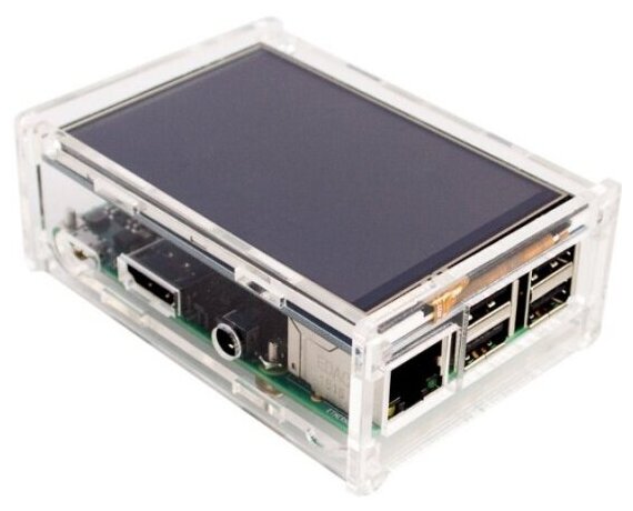 Корпус Acd Acrylic Case w/ 3.5 inch LCD hole для Raspberry Pi 3 B