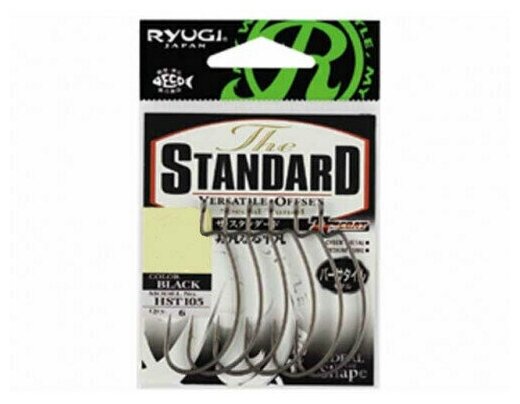 Крючок офсетный Ryugi The Standard Hook #5/0 (4шт)