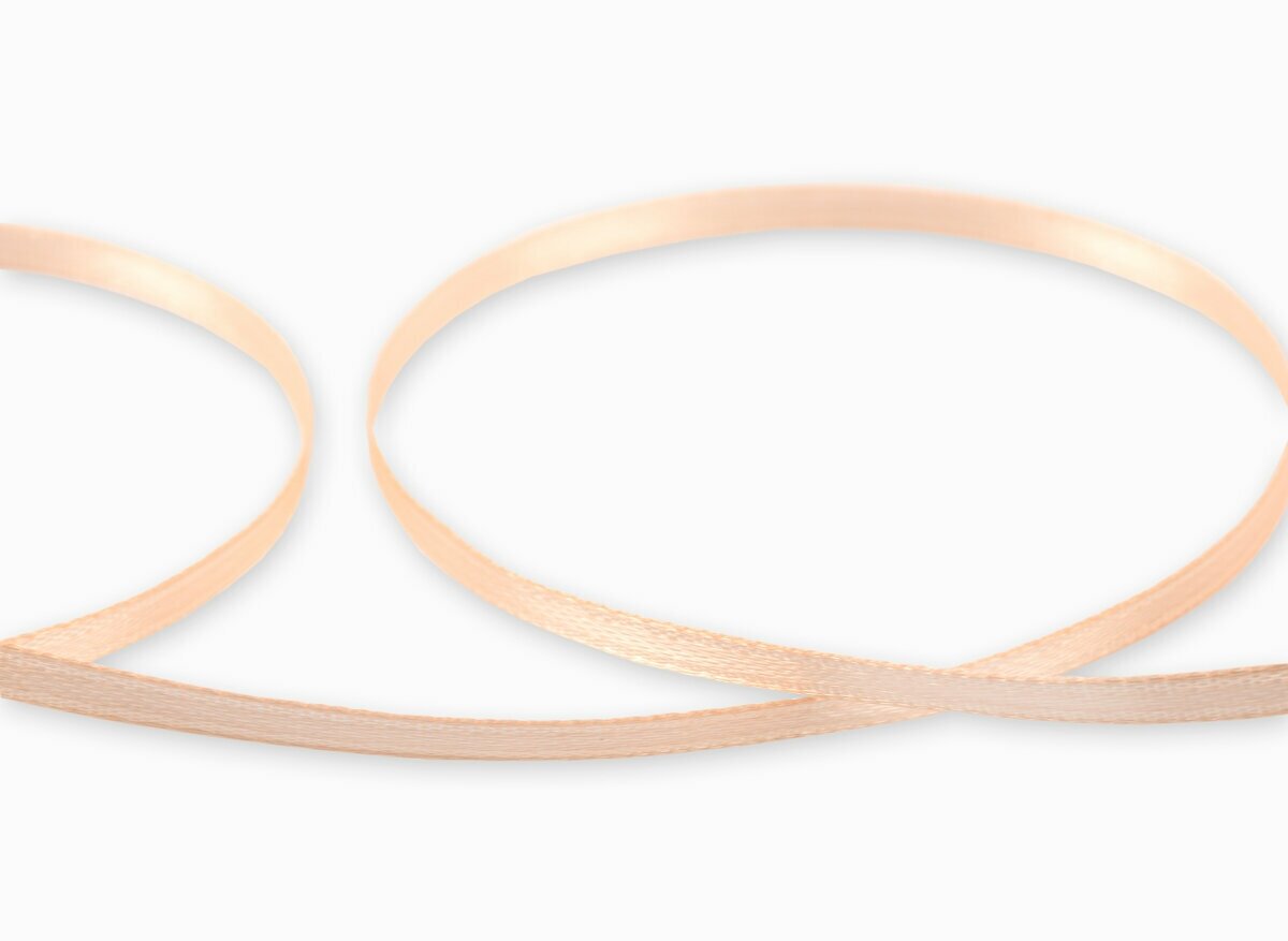 Лента атласная 3 мм (1/8 ") Gamma AL-3P двухстор. 91.4 м №043 бл-бл-розовый