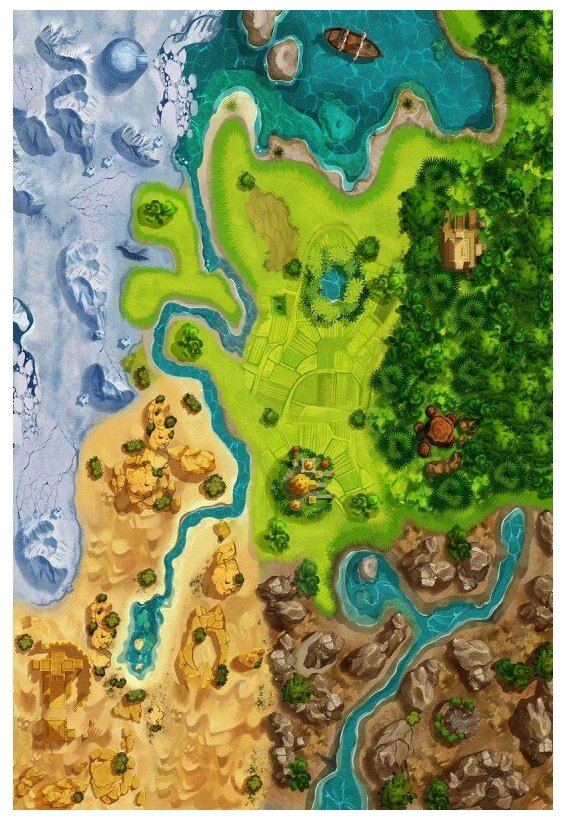 Фотообои Milan Карта сокровищ, M2009, 200х270 см, виниловые на флизелиновой основе