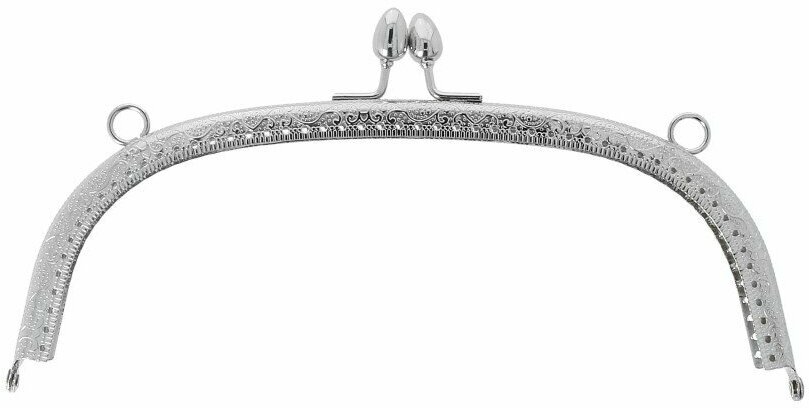 Gamma FER-09 Застежка для сумки "фермуар" 20.5 x 7.5 см 5х1 шт. №01 под серебро