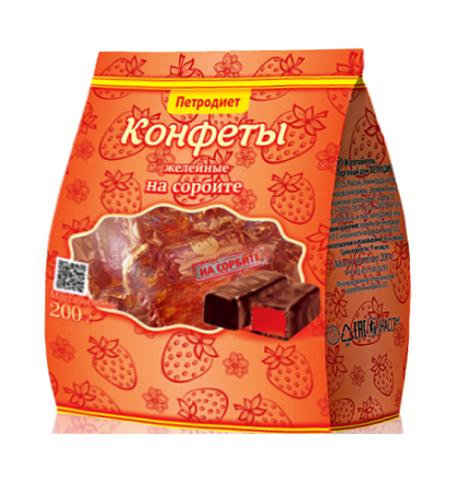 Петродиет желейные на сорбите, пакет, 200 г, флоу-пак