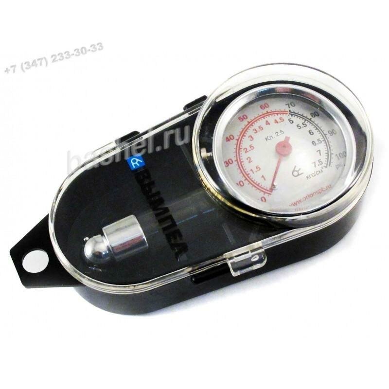 Манометр шинный 7 атм стрелочный металлический Вымпел МН-01