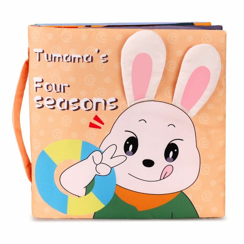 Детская мягкая, обучающая 3D книжка Tumama "4 сезона"