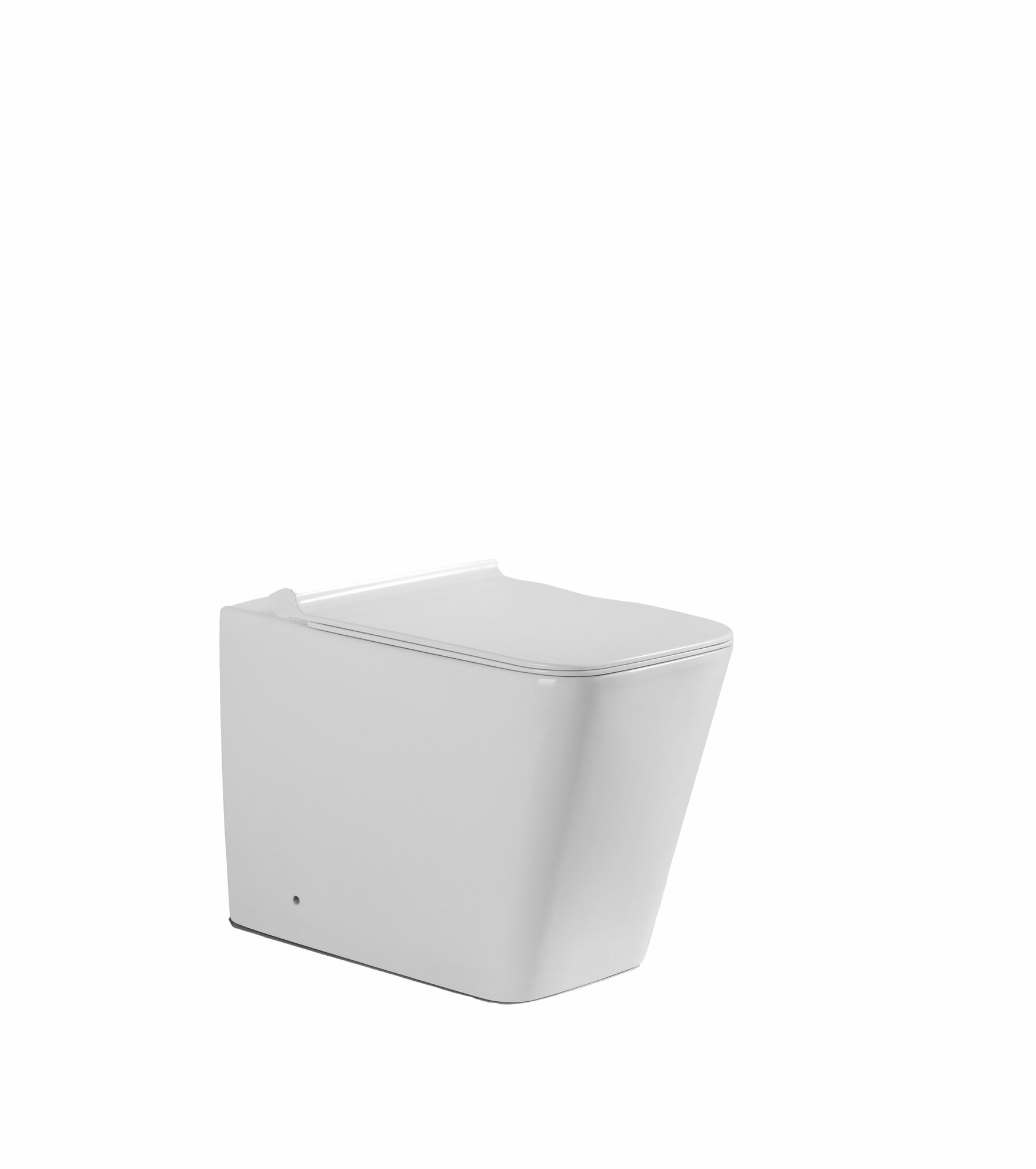 Унитаз приставной безободковый напольный с сиденьем микролифт, beWash, Kraft, BKFSR005560, белый глянец