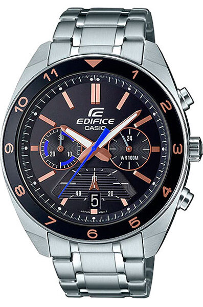Наручные часы CASIO Edifice, черный/серебристый — фото 1