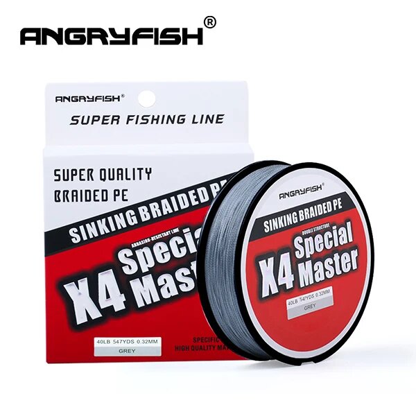 Angryfish X4 Master плетенка 0.37MM-50LB 500M