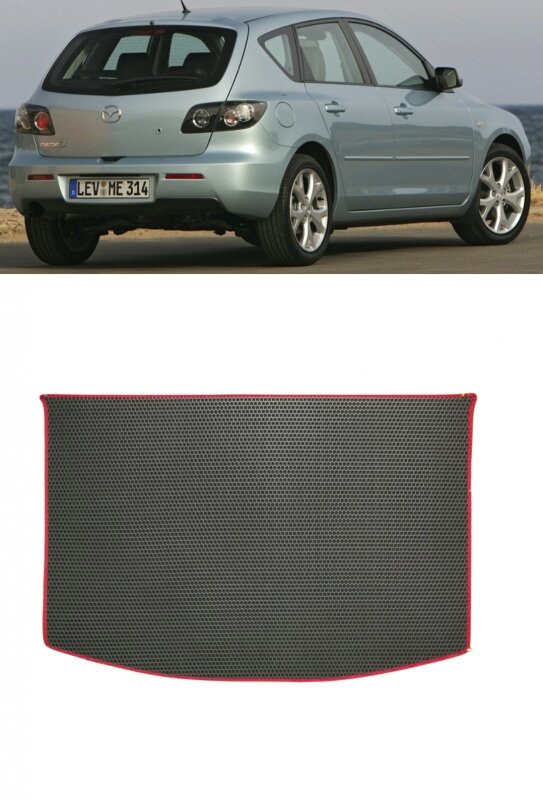 Mazda 3 (BK) 2003 - 2009 коврик в багажник хэтчбек EVA Smart Коврик в багажник хэтчбек