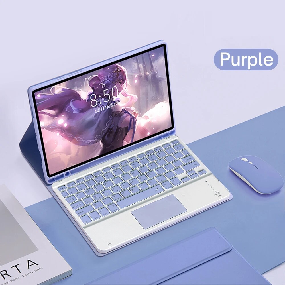 Чехол-клавиатура PULUZ для Samsung Galaxy Tab 11" S10 Plus 12.4inch, Purple D