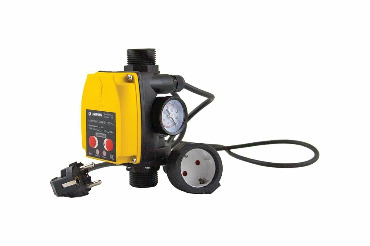 Блок управления насосом UNIPUMP турбипресс М2 с вилкой и розеткой