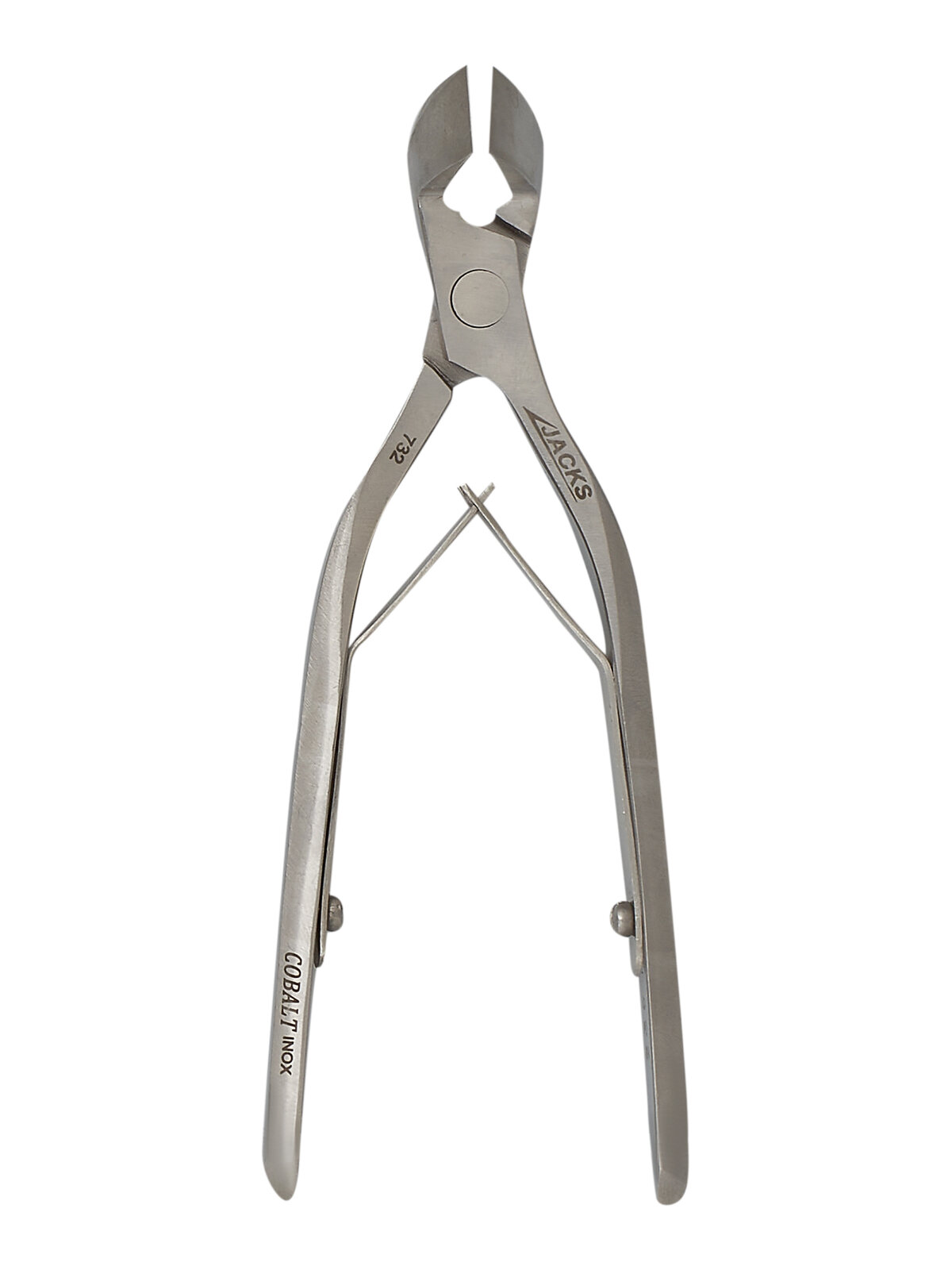 Кусачки маникюрные для кутикулы (топорики) Professional, 13см, JACKS BEAUTY, ручная заточка, серебристый/серый, маникюрные кусачки для кутикулы