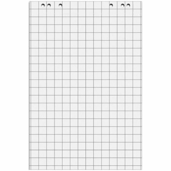 Бумага для флипчартов Attache клетк 67,5х98см 20л 80г белиз92% 5шт/уп