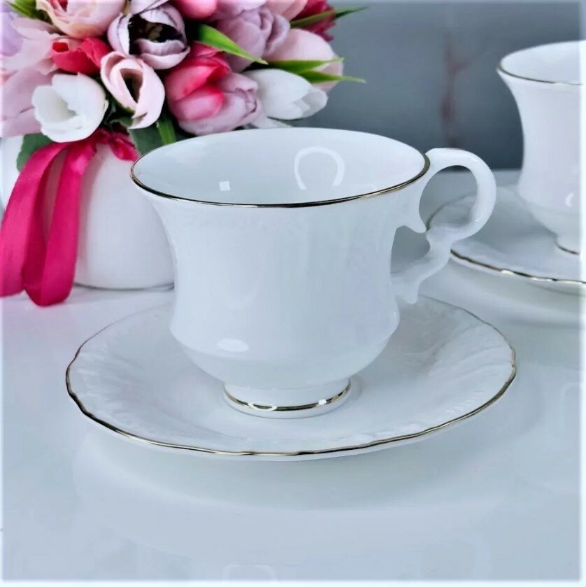 Кофейный набор 12пр. 150 мл MARIA GOLD Фарфор 226-173 118-226-173