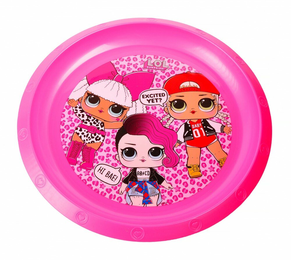 Тарелка пластиковая LOL, 20 см (2020 год, 141, Россия, ND Play)