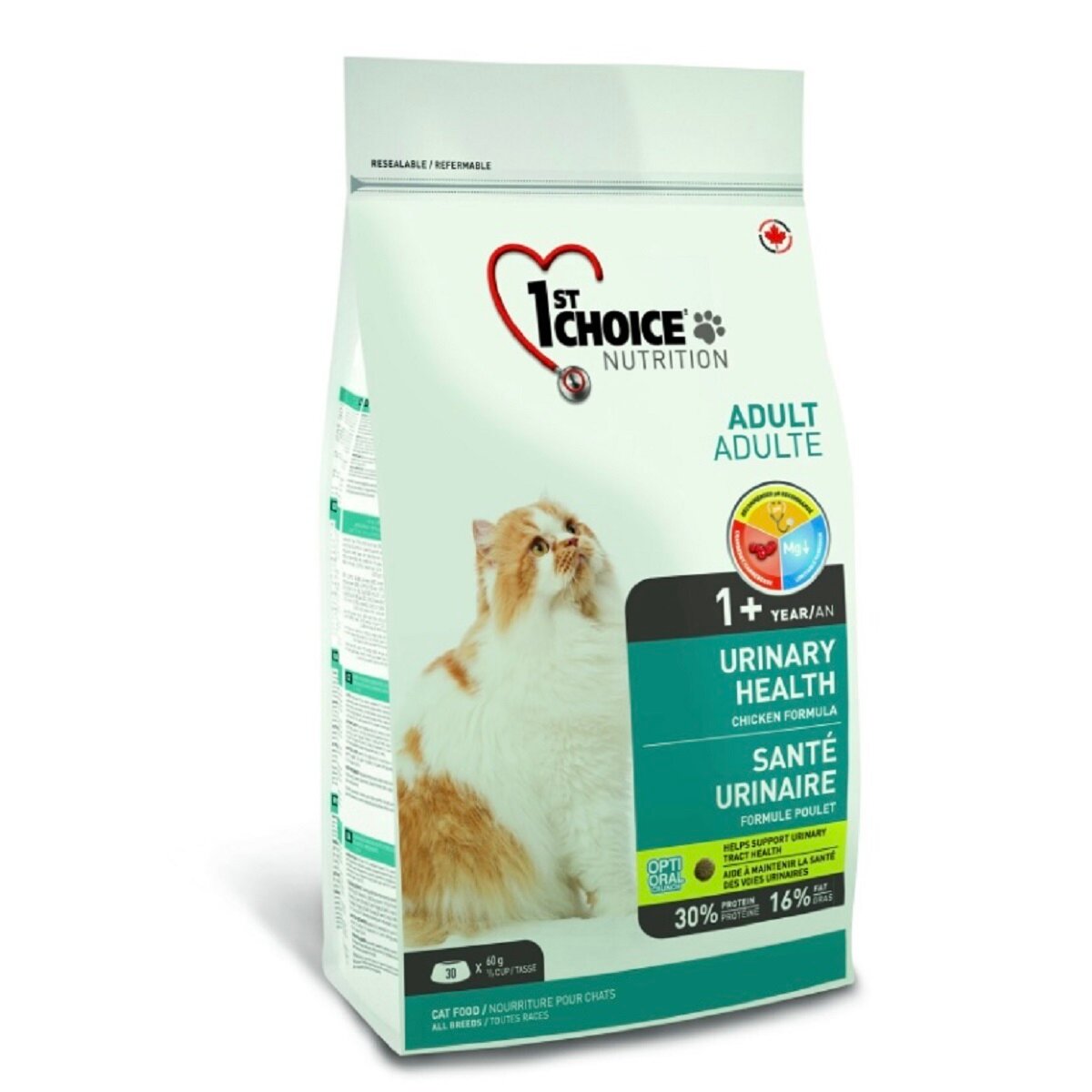 1st CHOICE корм сухой для кошек Urinary профилактика МКБ курица 1.8кг