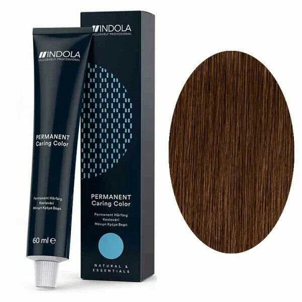 Indola Red and Fashion 6.35 Темный русый золотистый махагон Стойкая крем-краска для волос 60 мл