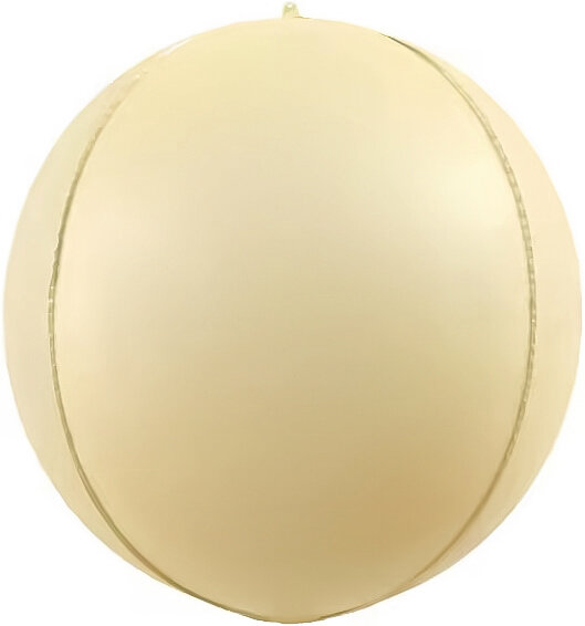 Шар 3D (22'/56 см) Сфера, Белый песок, 1 шт.