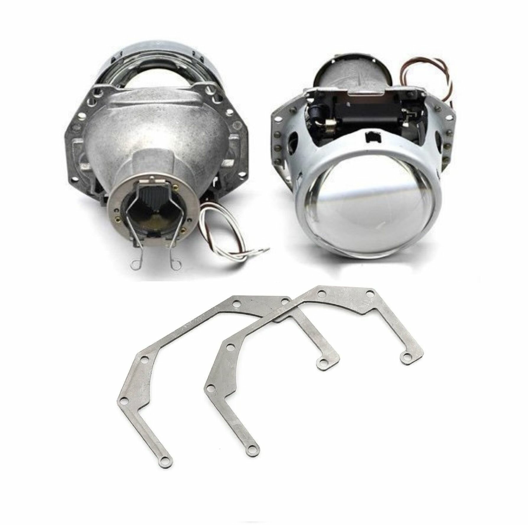 Комплект билинз на Mitsubishi L200 2013-2015, би линзы Н7 для фар